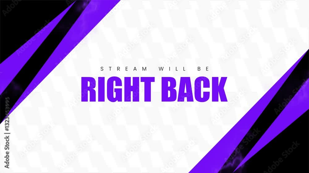 Video Stock Stream is starting screen, Twitch overlay, Twitch streaming ...