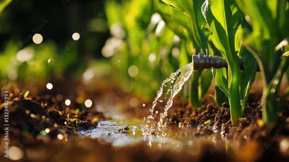 Poster Revitalizing Fields: A close-up view captures the essence of ...