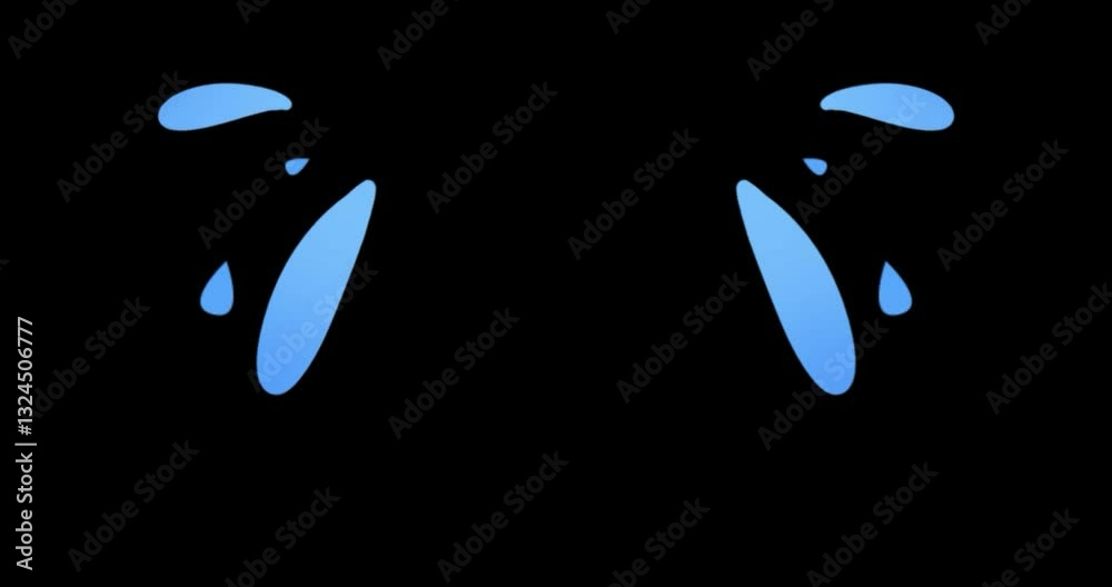 Cartoon, waterfall crying, Animated Tear Effects Compilation with ...