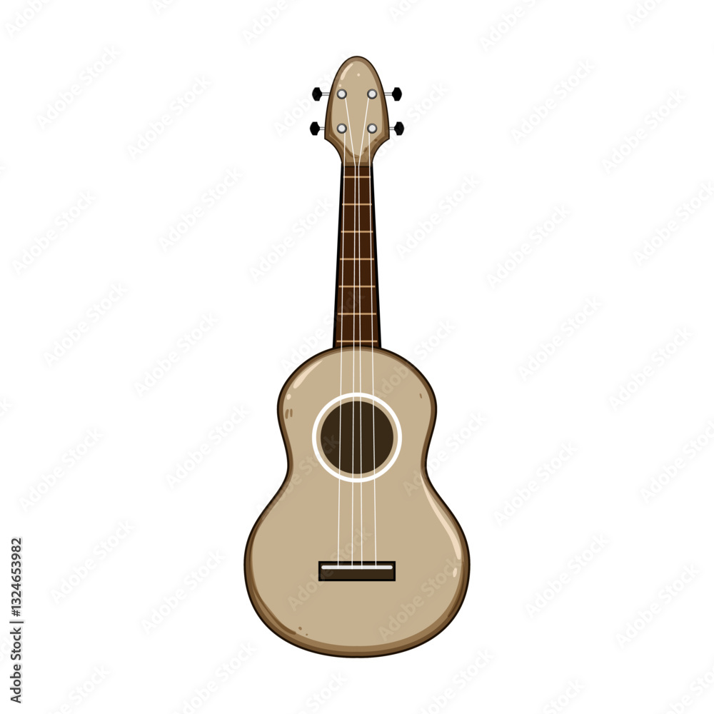 Poster tenor ukulele cartoon vector illustration – Wall Art | UkPosters