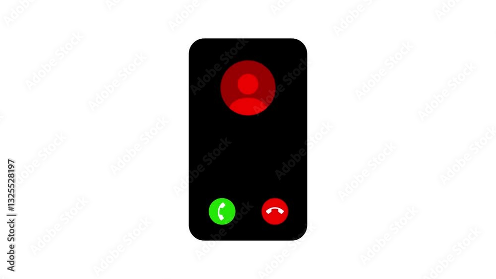 incoming call mobile device 4k animation mobile ringing HD animation ...