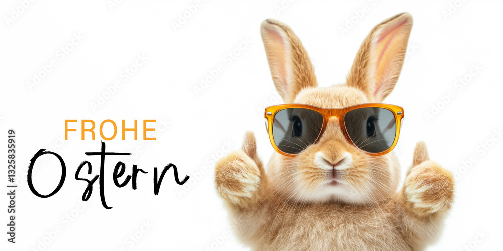 Frohe Ostern Konzept Feiertag Grußkarte mit deutschem Text - Coller ...
