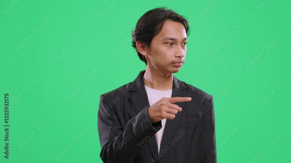 Professional hand gestures simulating a touchscreen interaction over ...