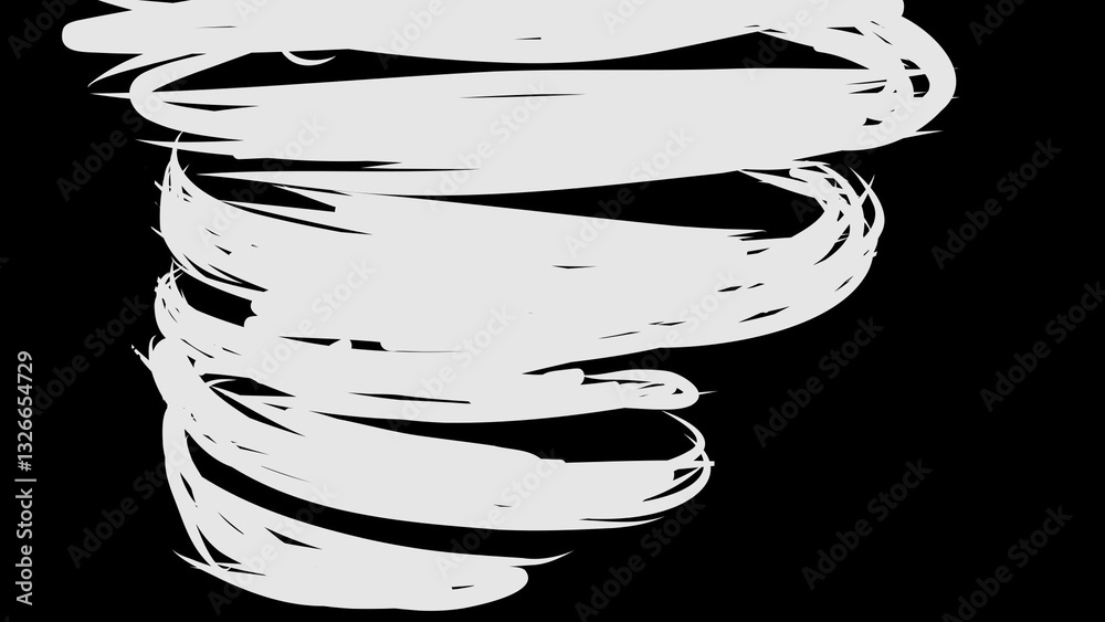 Anime Whirlwind Stormy Cartoon Transition Stock Template | Adobe Stock
