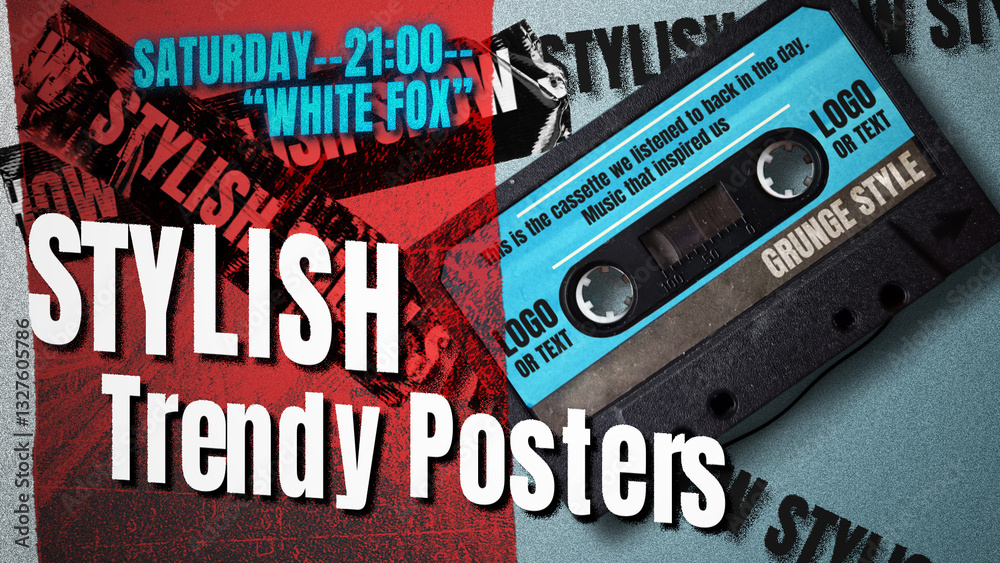 Trendy Poster 03 Stock Template | Adobe Stock