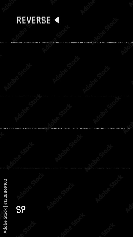 Vertical Reverse Film overlay with apha channel background Stock Video ...