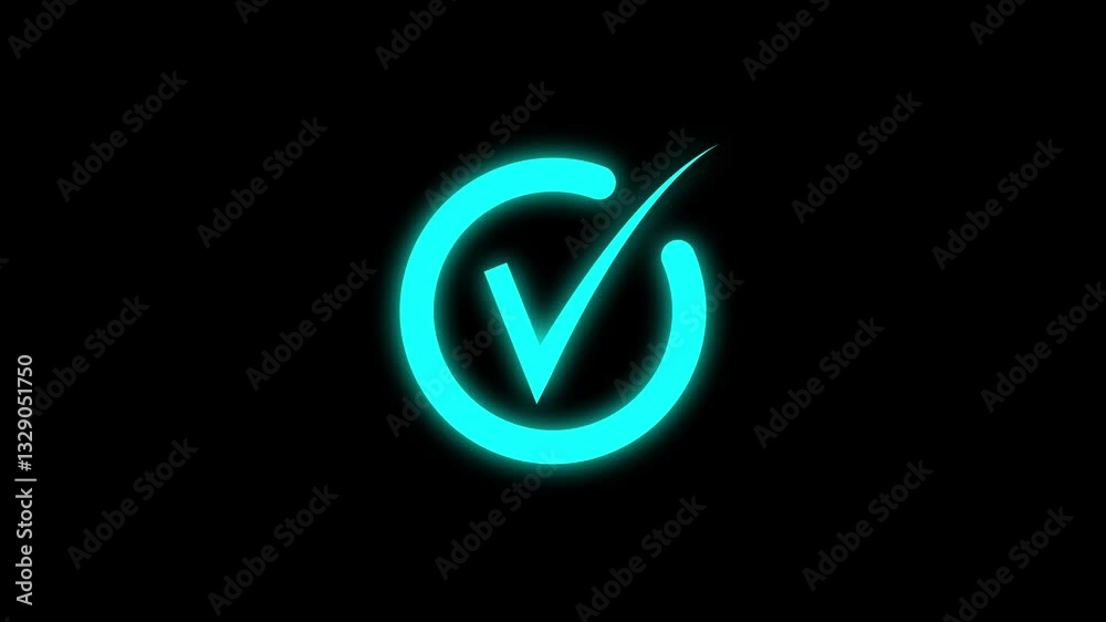 Hand-Drawn Check Mark Animation Animated OK Check Mark Icon Checkbox or ...