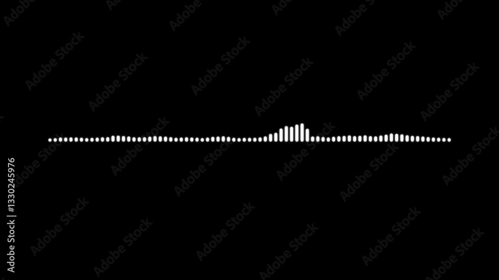 Animated Digital Audio Waveform with Circular Spectrum Visualization ...
