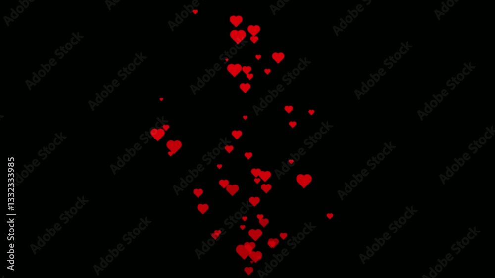 Vivid emotional red heart Animation. Video used in internet live ...