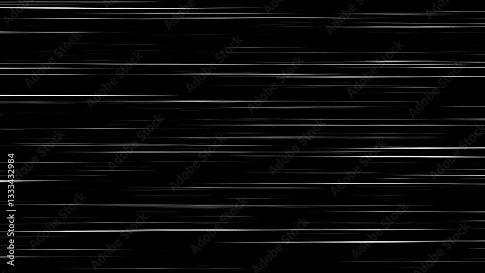 Anime speed line background animation on black. Radial Comic Light ...