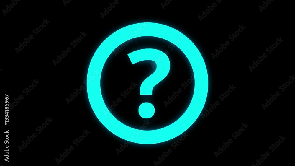 question mark animation. Cartoon comic questions marks flying animated ...