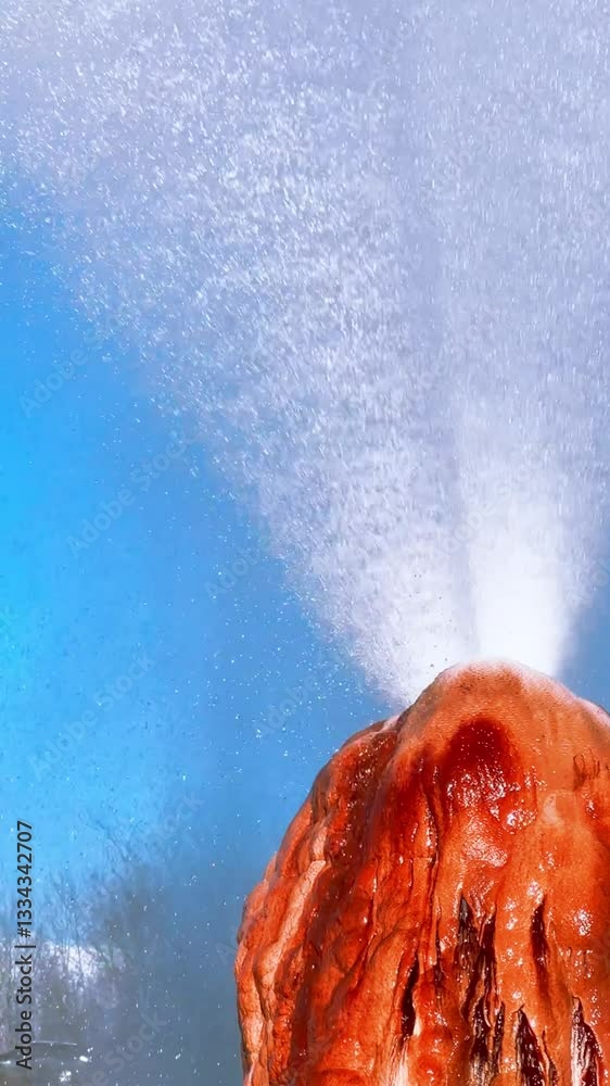Healing thermal springs in Abkhazia. A hot hydrogen sulfide spring and ...