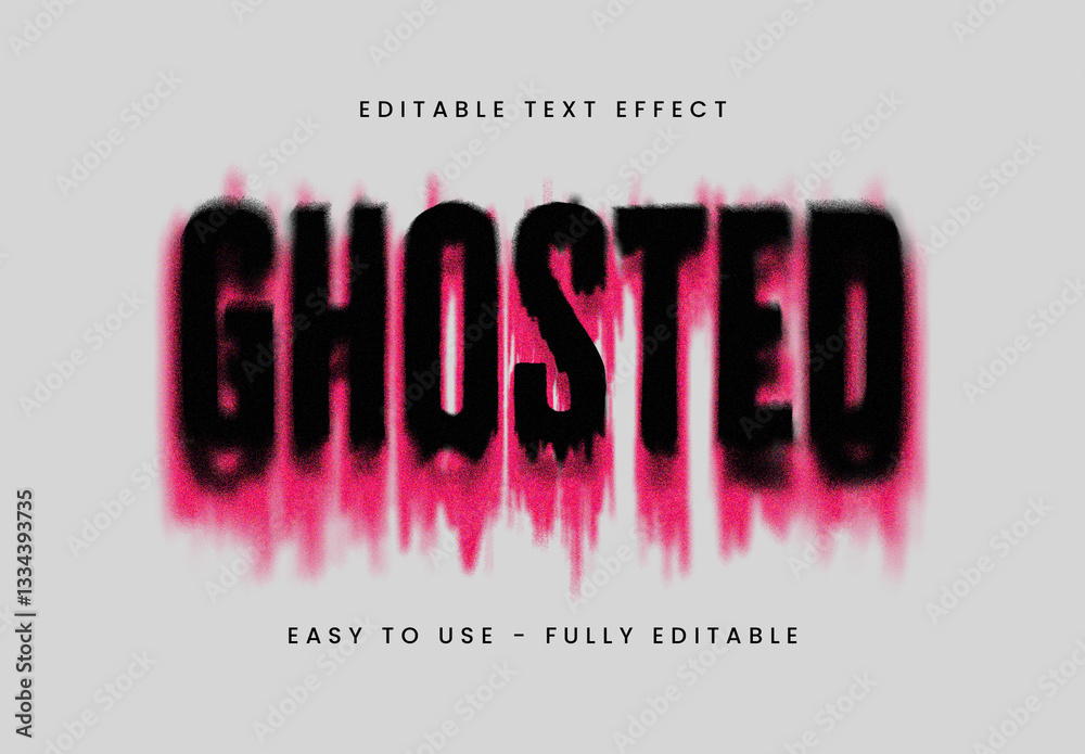 Black And Red Dripping Blood Font Blurred Horror Text Effect Stock ...