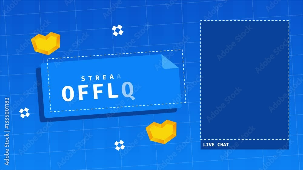 animated stream overlays, starting screen, offline screen, be right ...