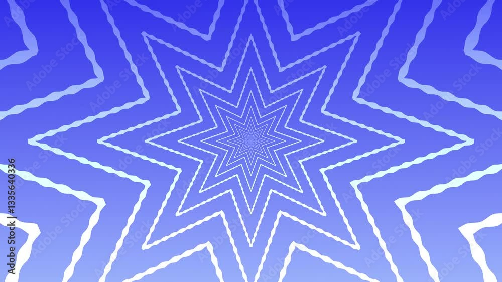 Abstract wavy star pattern in blue gradient design, perfect for ...