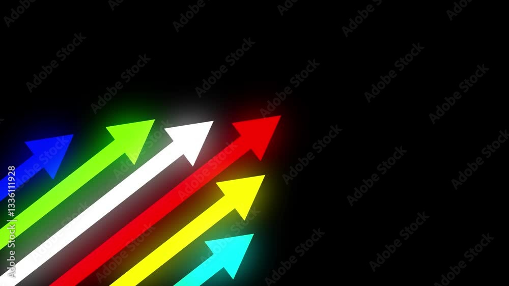 Instructional six arrow concept animation targeting six arrow animation ...