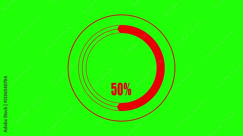 Loading circle animation. Process loading bar, spinning loading animation circle bar for video ...