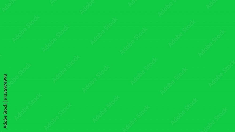 Cascading arrow pattern green screen transition animation moving from ...