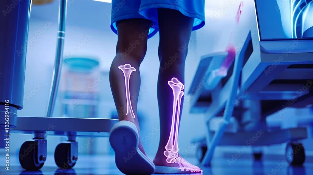Visualizing Lower Leg Bones: Medical Animation of Tibia, Fibula, and ...