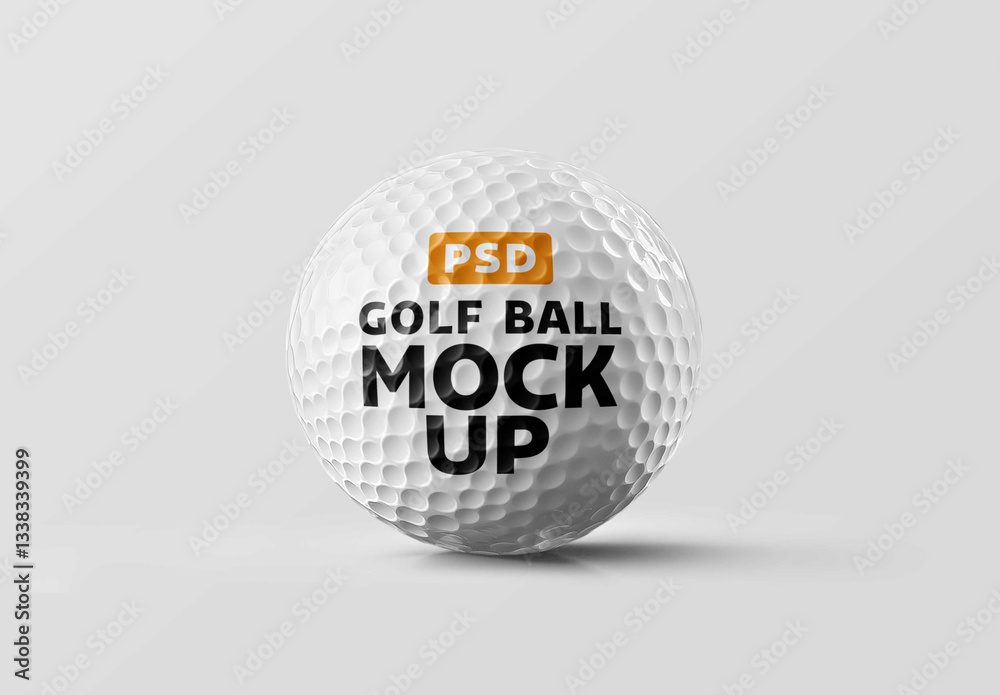 Golf Ball Mockup Stock Template | Adobe Stock