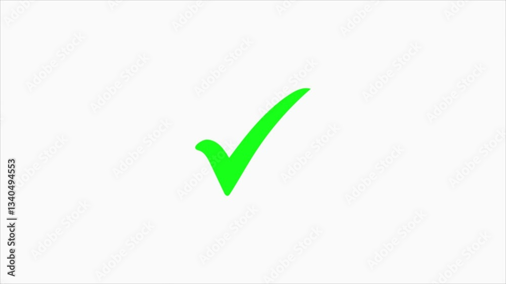 Check mark symbol. approved tick mark icon, Check mark neon animation ...