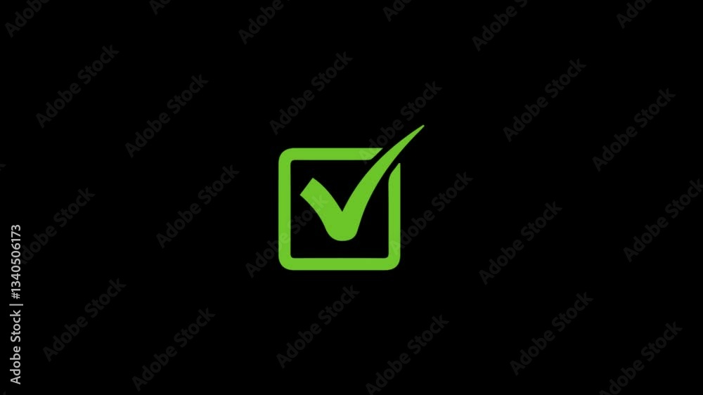 green check mark icon animations. Green check mark, tick, yes, or OK ...