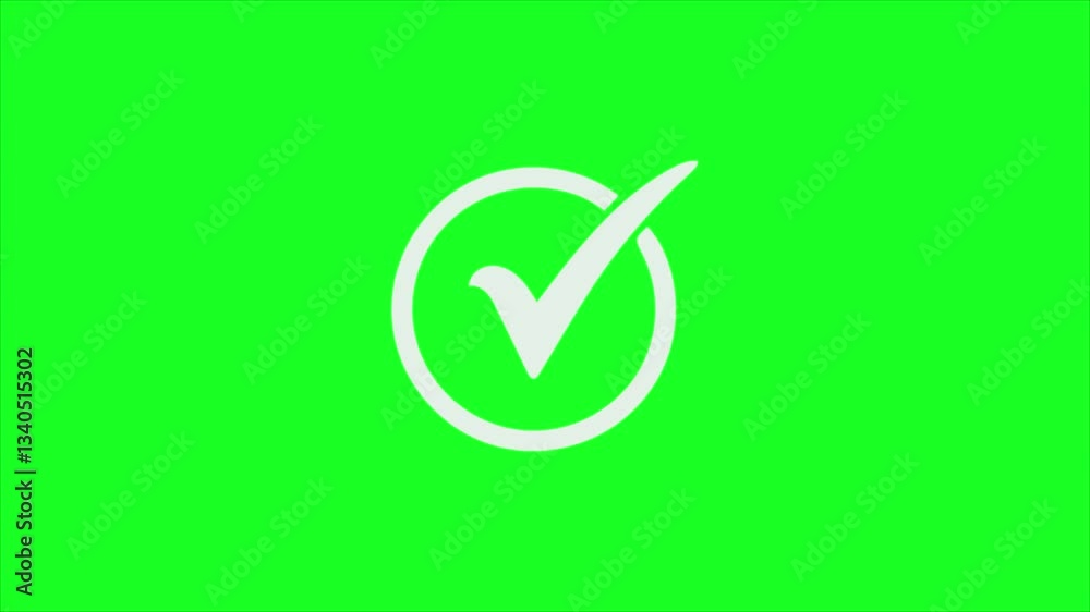 Check mark symbol. approved tick mark icon, Check mark neon animation ...