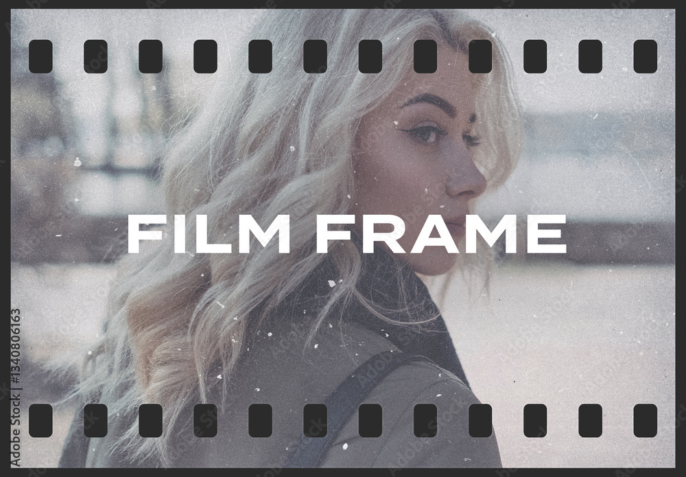Film Frame Retro Light Leak Grain Photo Effect Paper Texture Template ...