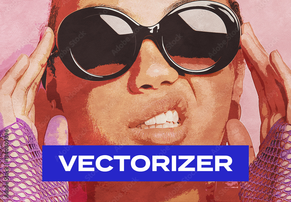 Vectorizer Vector Cartoon Comics Art Photo Effect Paper Texture ...
