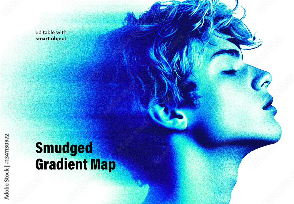 Smudged Gradient Map Stock Template | Adobe Stock
