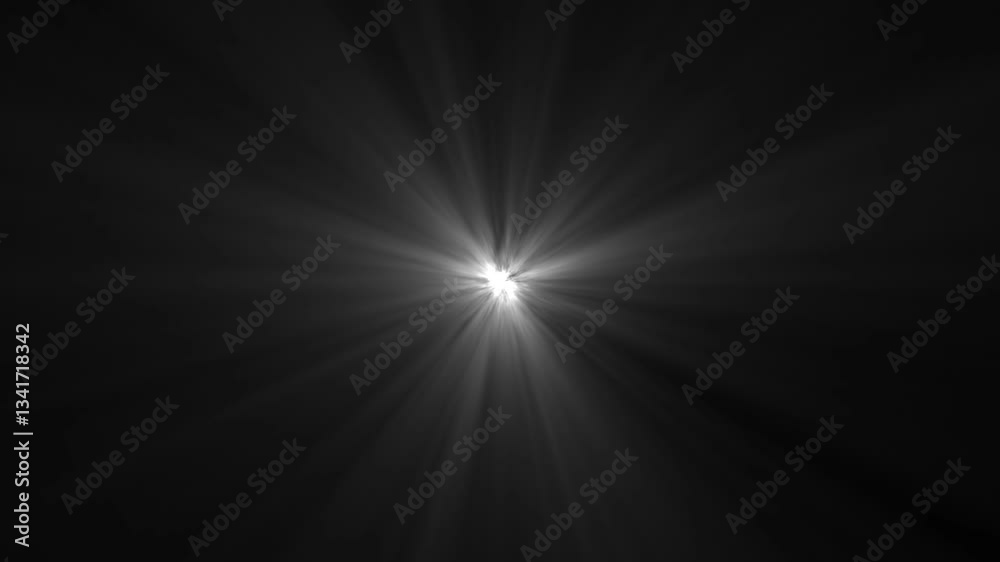 minimalistic background with rays of light, The light rays from above ...