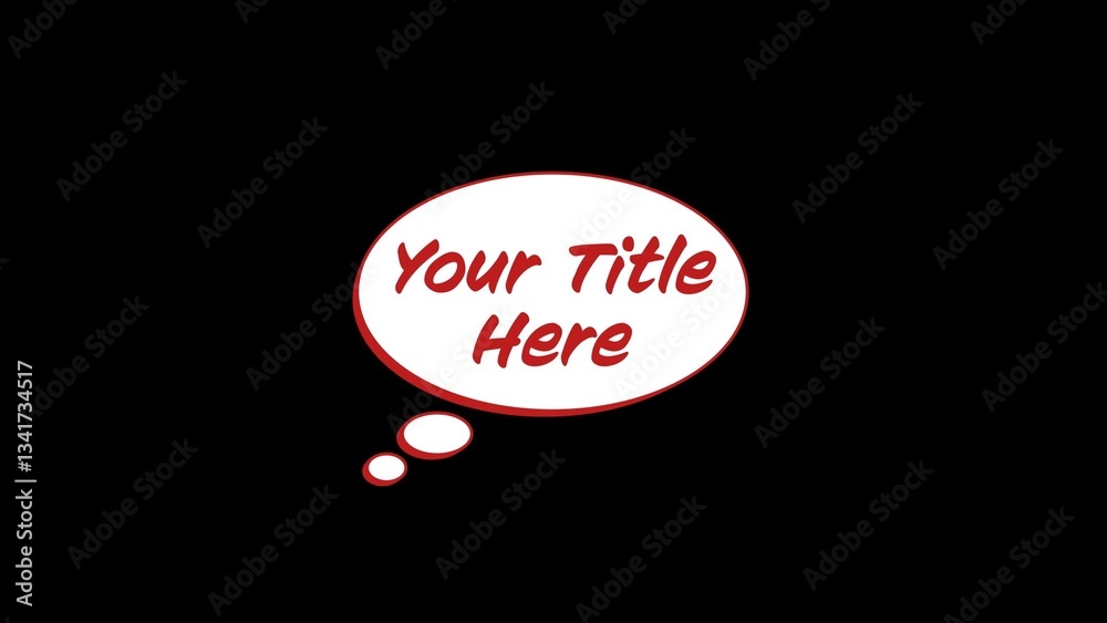 Transparent Cartoon Comic Text Bubble Thinking Style Stock Template ...