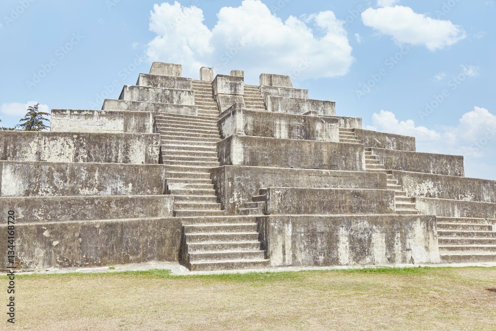 Poster The obscure Mayan ruins of Zaculeu outside of Huehuetenango ...