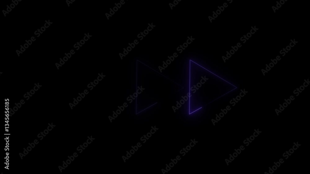 neon swipe arrow moving animation. Scroll down icon, swipe down icon ...
