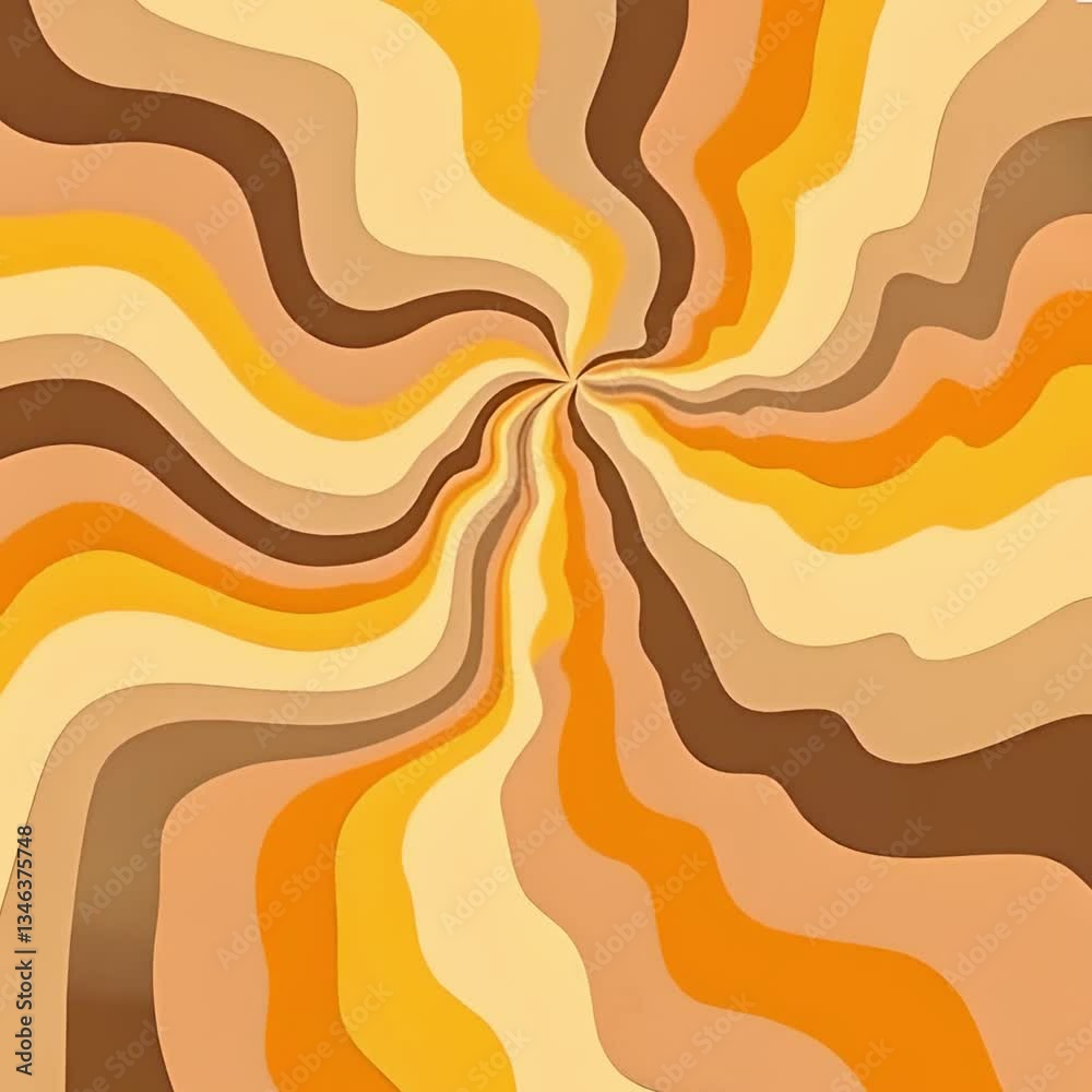 8K retro background, 70s aesthetic, vintage wave animation, looping ...