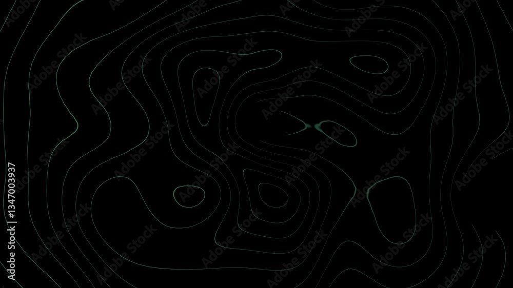 Topographic Terrain Map Motion Background in 4K, animated topographic ...