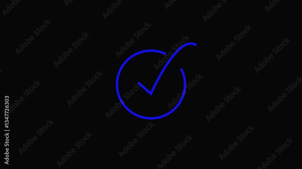 Check mark symbol. Allowed tick mark icon animation . Check mark ...