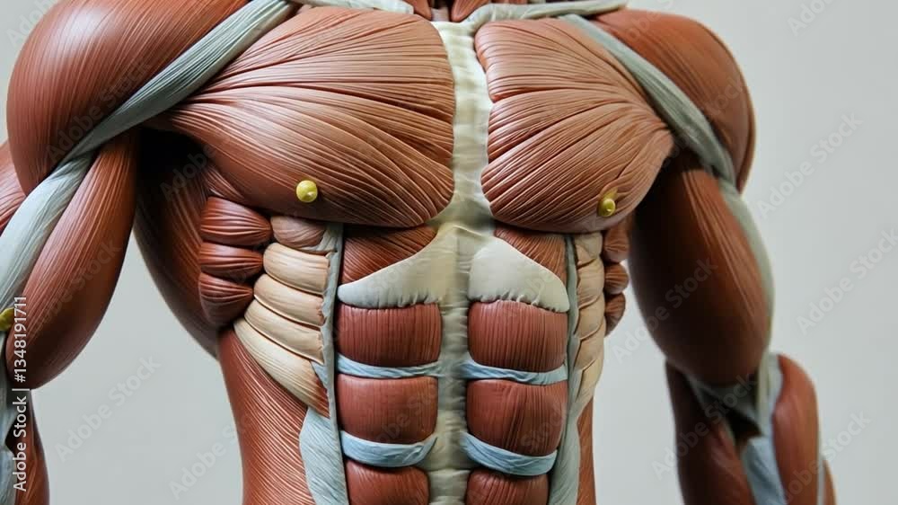 Anatomy Unveiled: A detailed anatomical model reveals the intricate ...