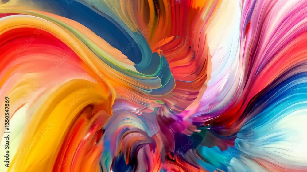 Enter a realm of innovation and creativity with an abstract colorful ...