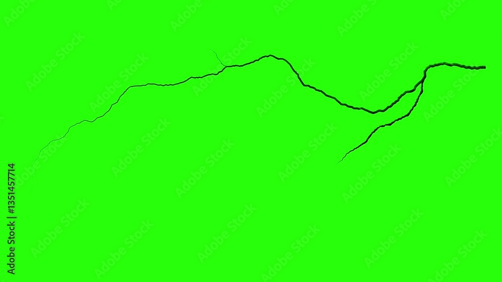 Wall Collapse Green Screen, Wall breaking on green screen background.3d ...