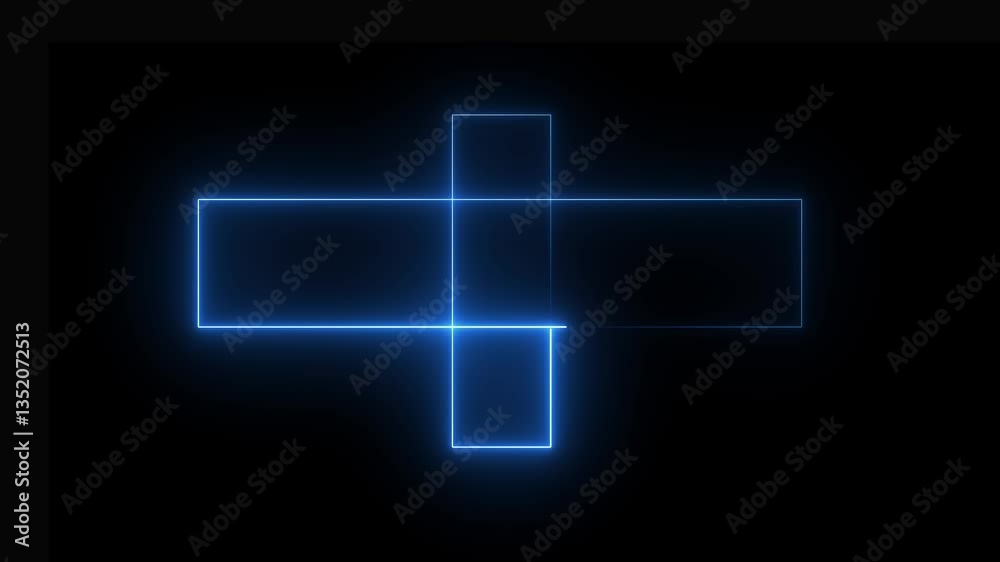 Seamless loop animation rectangles frame ultra video motion graphic ...