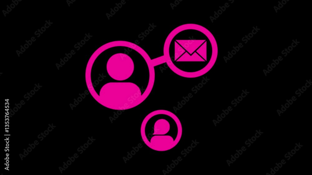 Vidéo Stock Social Justice Glitch Effect Icon Animation. context ...