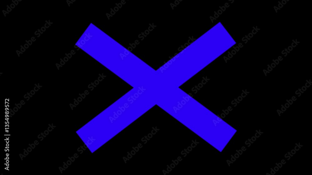 Cross mark, X mark, simple checkbox , tick, Red X letter, crossed lines ...