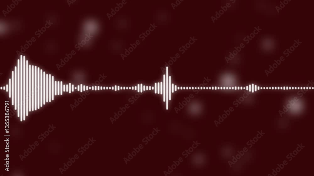 Vidéo Stock Sound Waves Animation, Oceanic Waveform Visual for Audio ...