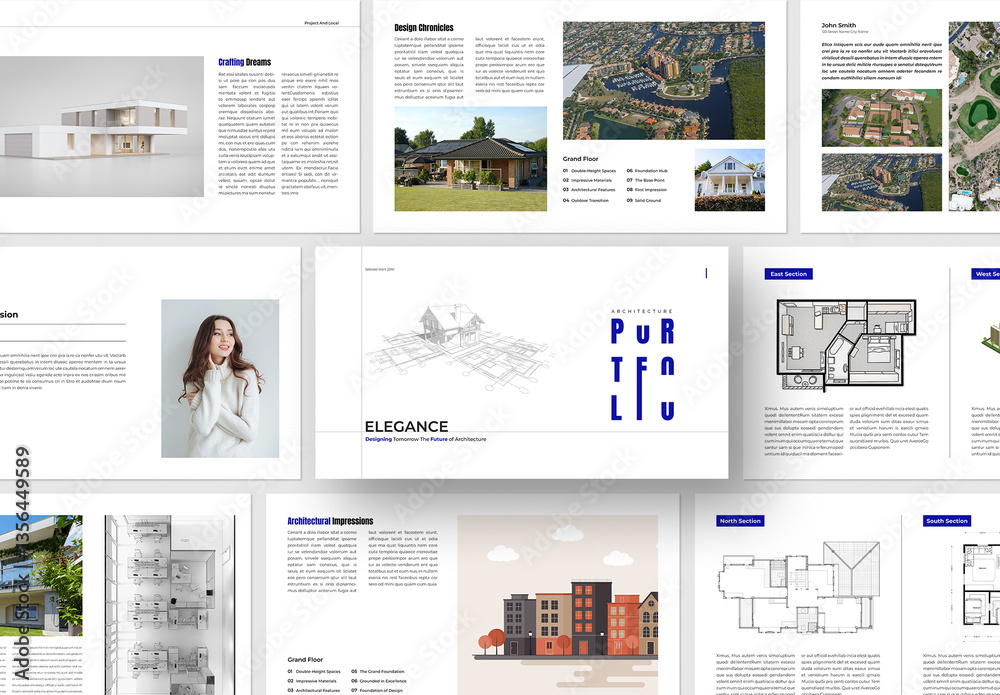 Architecture Project Proposal Portfolio Presentation Stock Template ...