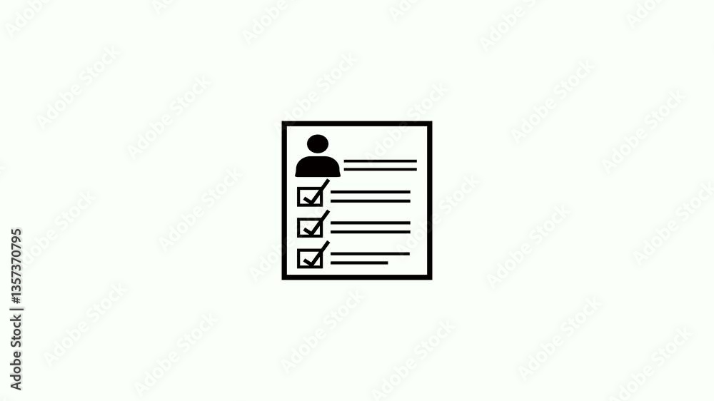 animated checklist or clipboard icon. Task List is Marked Complete ...