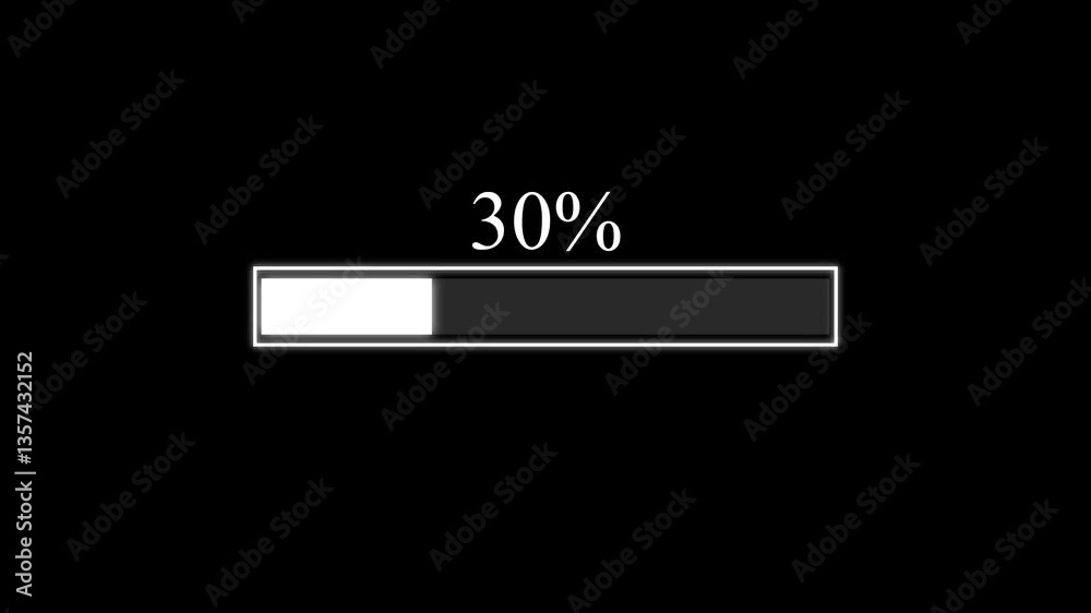 30% Bar Chart Animation loading icon diagrams Infographics Abstract ...