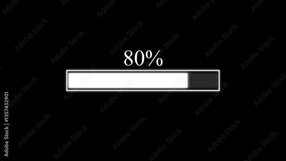 90% Bar Chart Animation loading icon diagrams Infographics Abstract ...