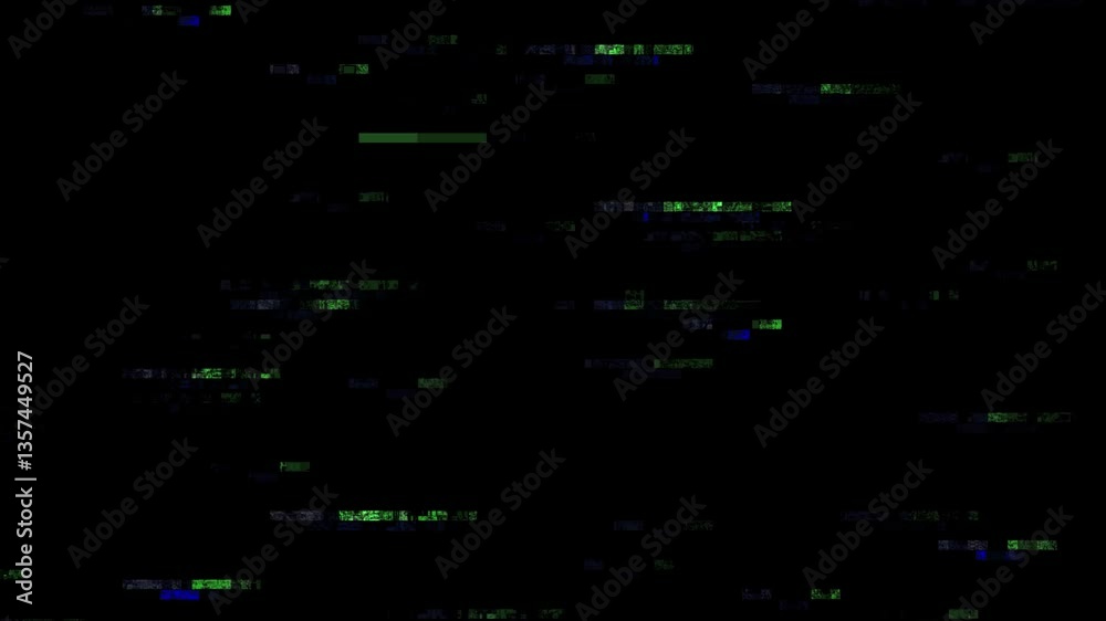 Analog Static Noise texture overlay. Horizontal stripes offset . No signal white noise artifacts ...