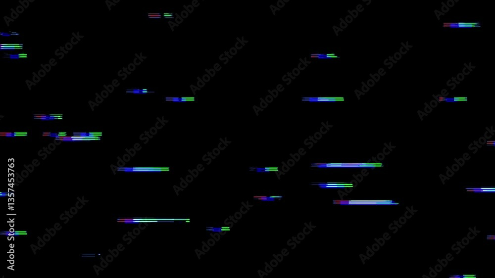 Analog Static Noise texture overlay. Horizontal stripes offset . No ...